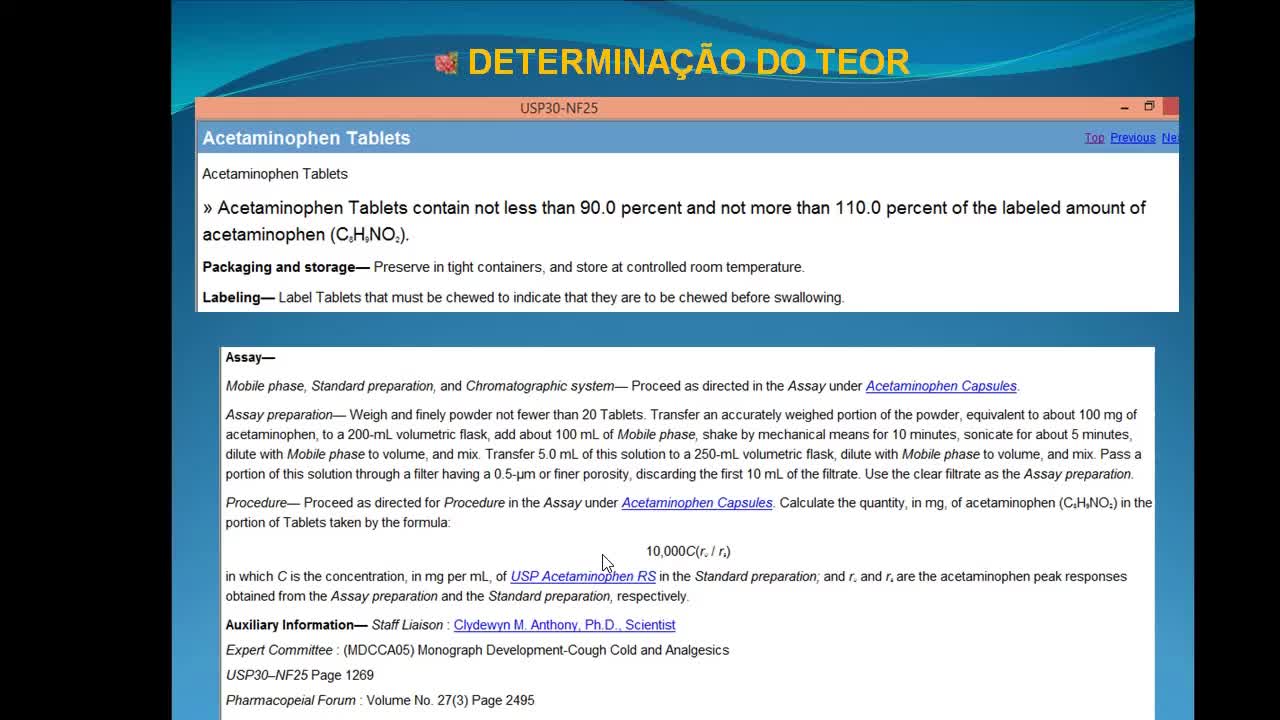 E Aulas Da Usp Controle De Qualidade De Formas Farmacêuticas